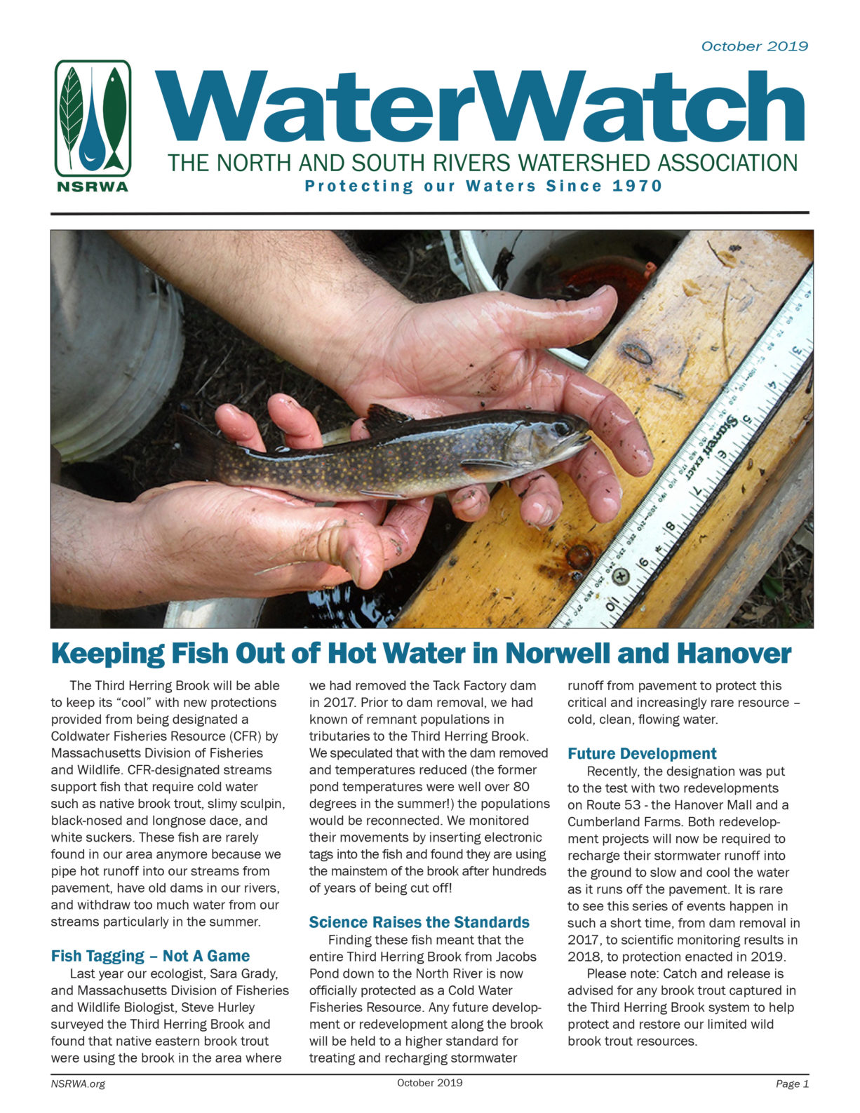 Newsletters - North and South Rivers Watershed Association